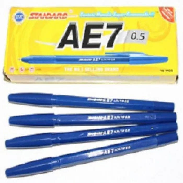 BALLPOINT STANDARD AE7 BIRU / BIJI | Pulpen | Siplah Masmedia